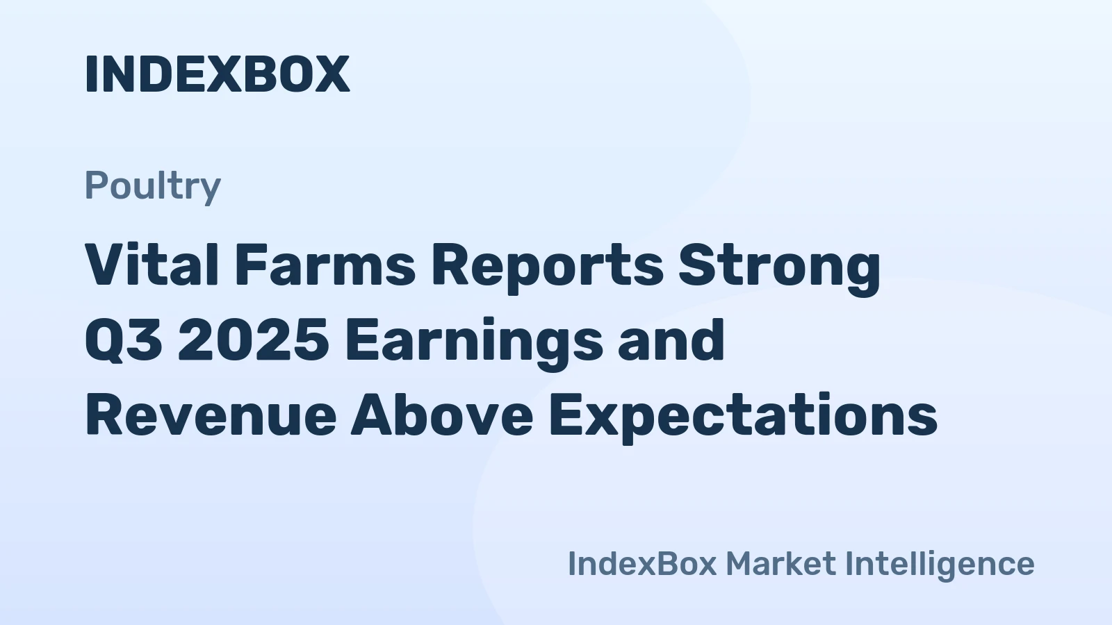 Vital Farms Reports Strong Q3 2025 Earnings and Revenue Above Expectations