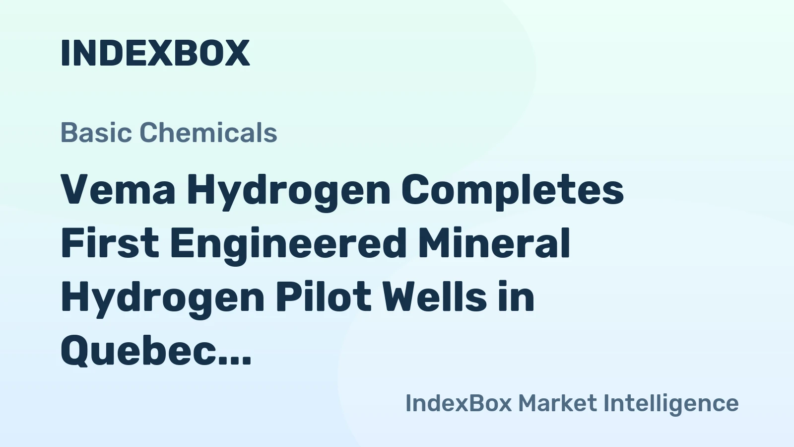 Vema Hydrogen Completes First Engineered Mineral Hydrogen Pilot Wells in Quebec