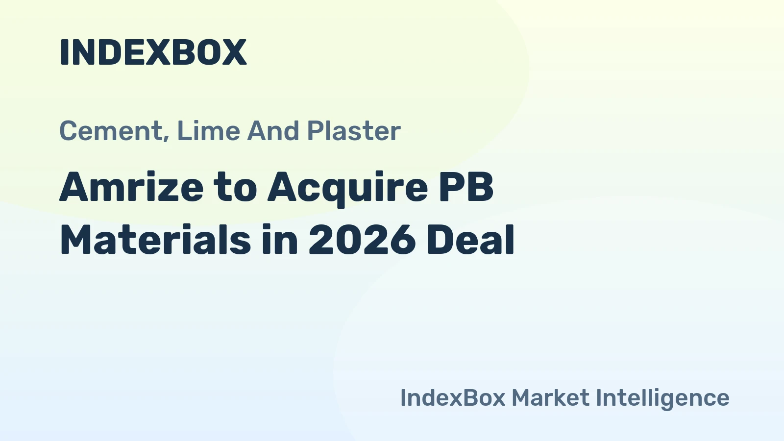 Amrize to Acquire PB Materials in 2026 Deal