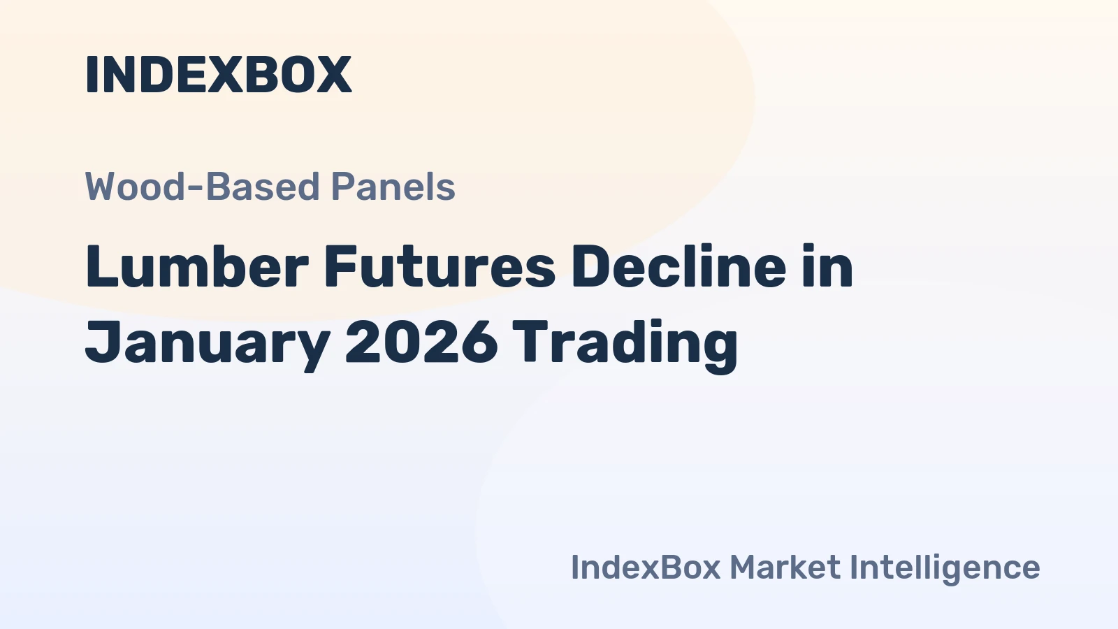 Lumber Futures Decline in January 2026 Trading
