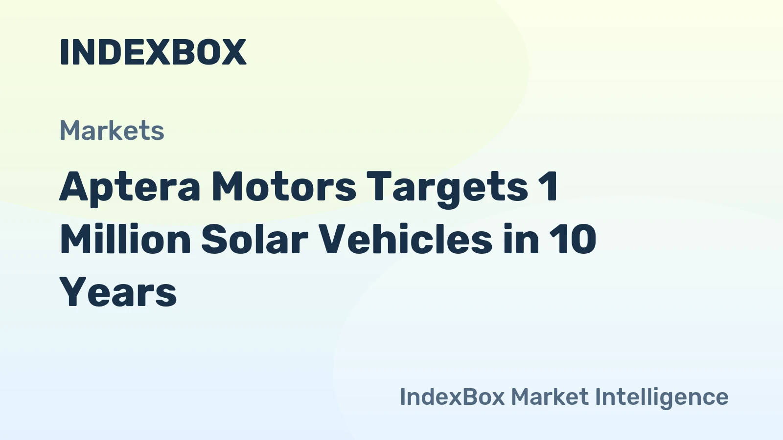 Aptera Motors Targets 1 Million Solar Vehicles in 10 Years