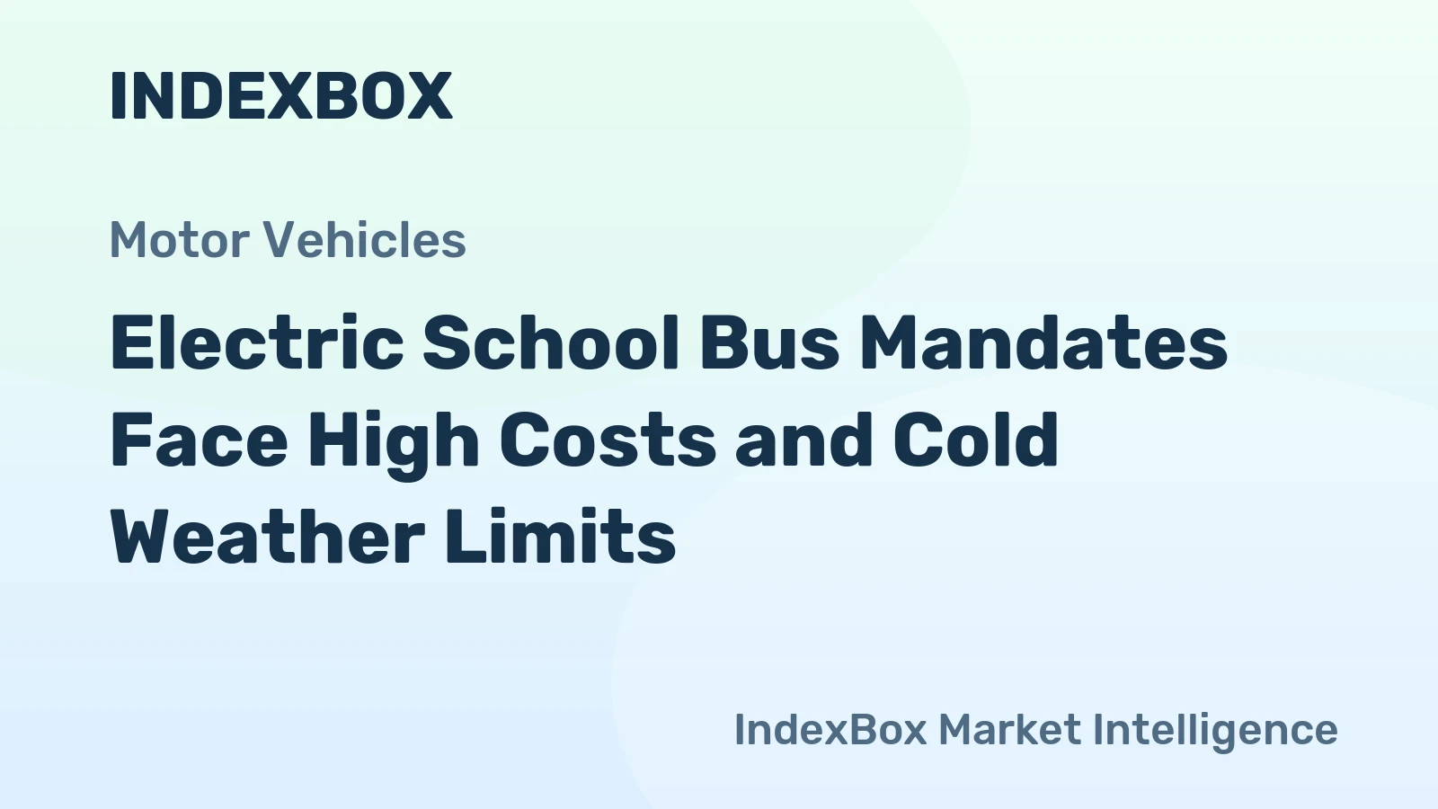 Electric School Bus Mandates Face High Costs and Cold Weather Limits