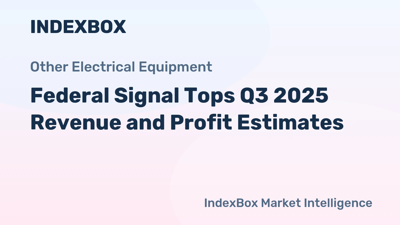 Federal Signal Tops Q3 2025 Revenue and Profit Estimates