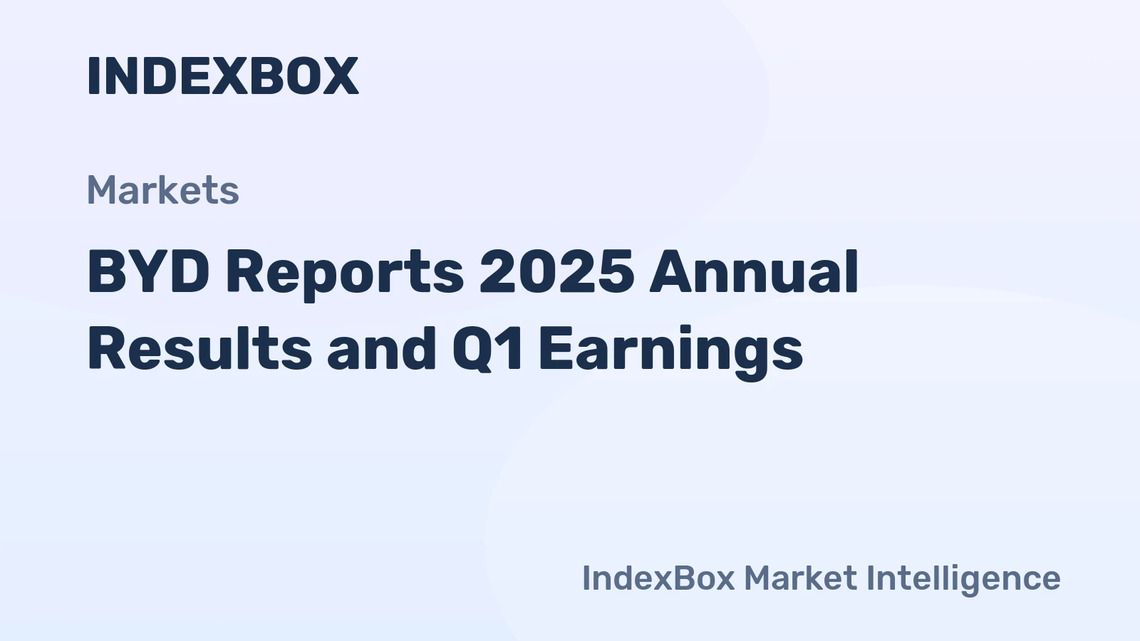 BYD Reports 2025 Annual Results and Q1 Earnings