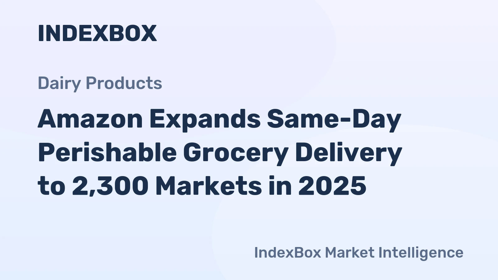 Amazon Expands Same-Day Perishable Grocery Delivery to 2,300 Markets in 2025