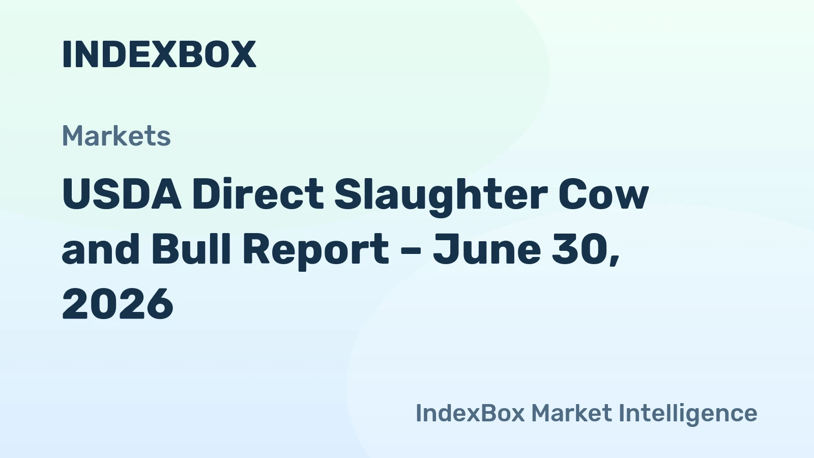 USDA Direct Slaughter Cow and Bull Report – June 30, 2026