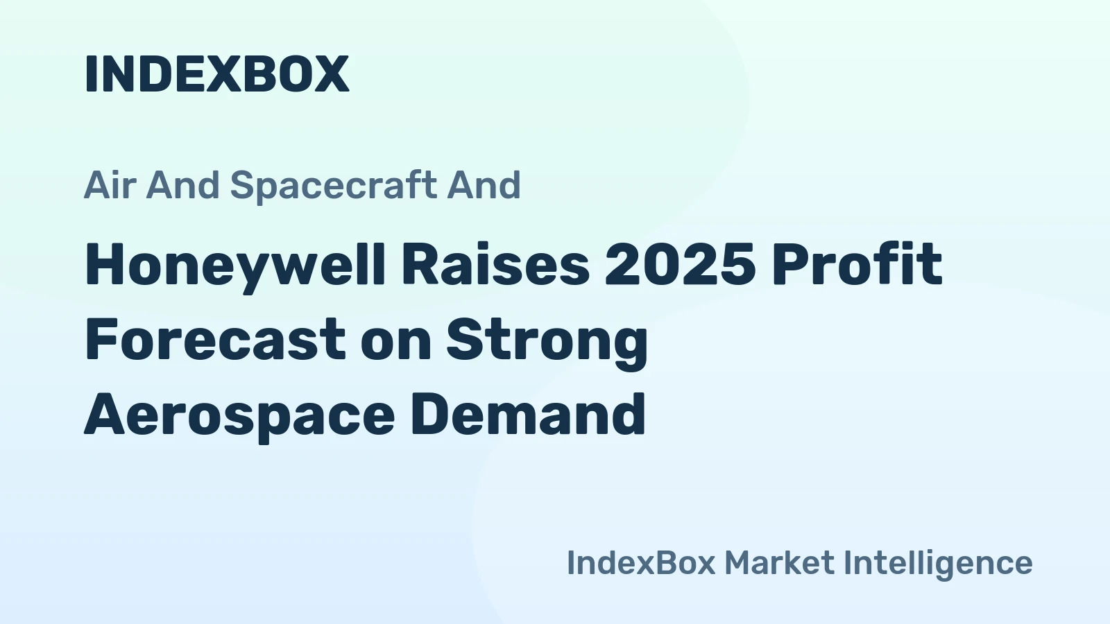 Honeywell Raises 2025 Profit Forecast on Strong Aerospace Demand