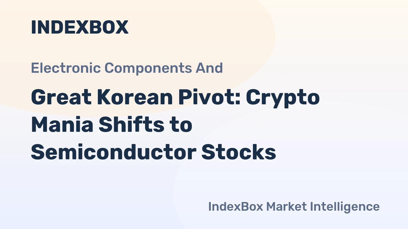 Great Korean Pivot: Crypto Mania Shifts to Semiconductor Stocks