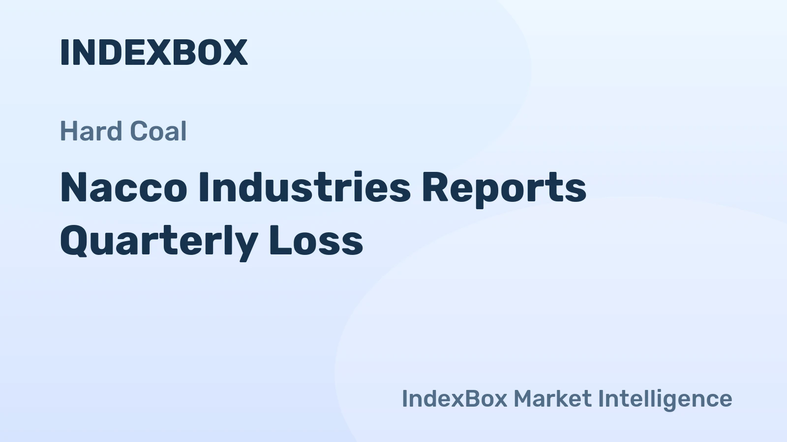 Nacco Industries Reports Quarterly Loss