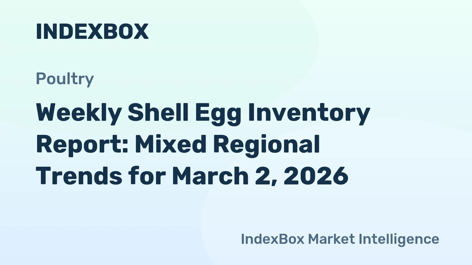 Weekly Shell Egg Inventory Report: Mixed Regional Trends for March 2, 2026
