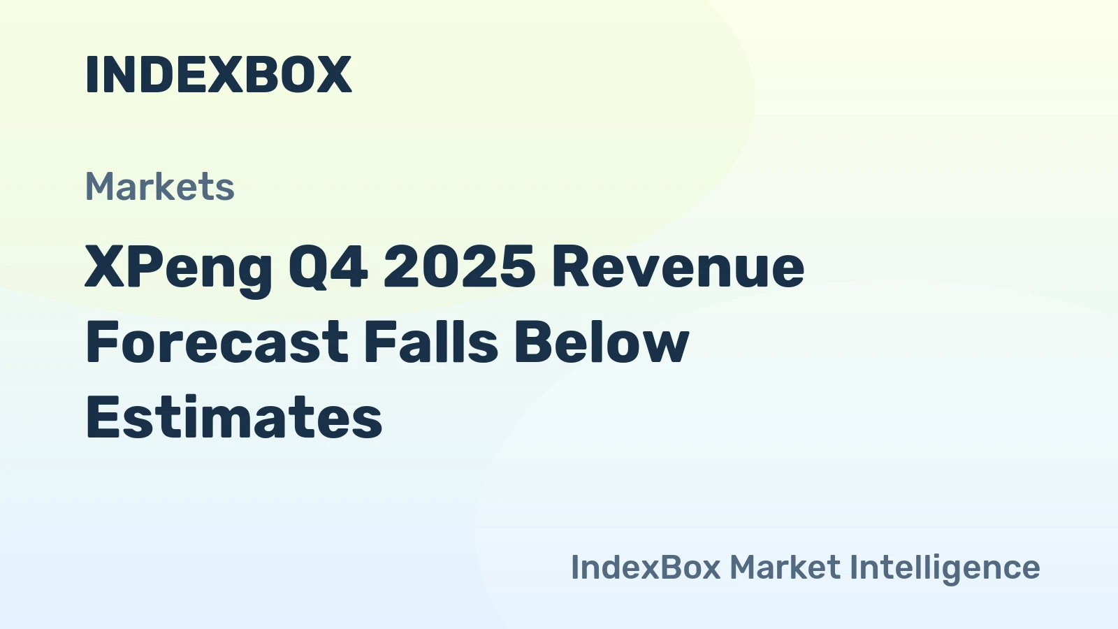 XPeng Q4 2025 Revenue Forecast Falls Below Estimates