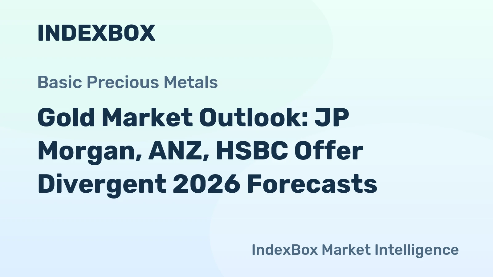 Gold Market Outlook: JP Morgan, ANZ, HSBC Offer Divergent 2026 Forecasts