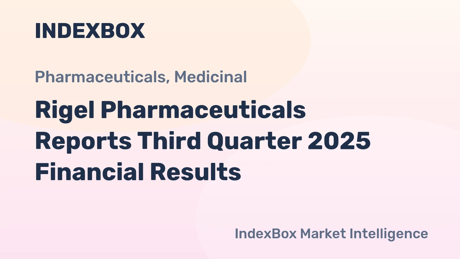Rigel Pharmaceuticals Reports Third Quarter 2025 Financial Results