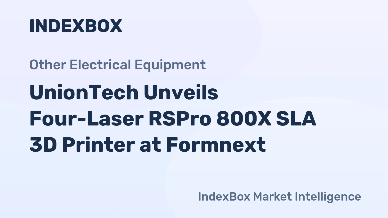UnionTech Unveils Four-Laser RSPro 800X SLA 3D Printer at Formnext