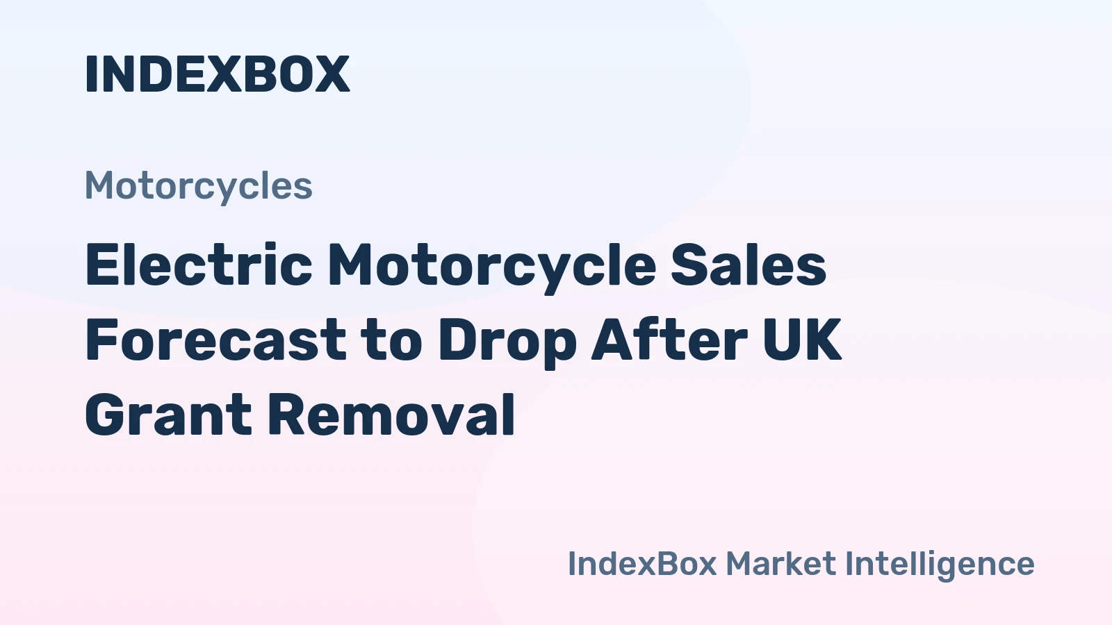 Electric Motorcycle Sales Forecast to Drop After UK Grant Removal