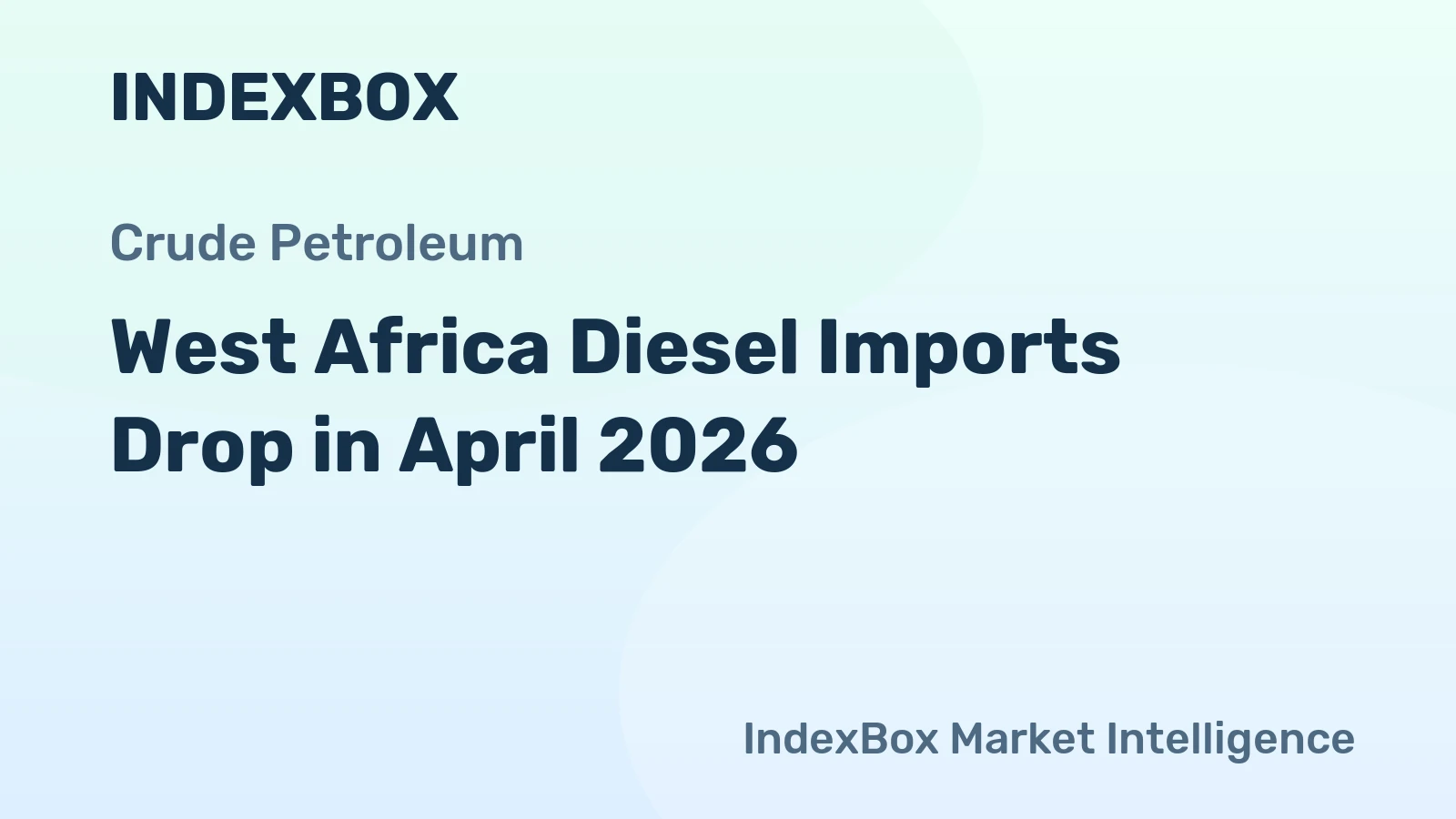 West Africa Diesel Imports Drop in April 2026