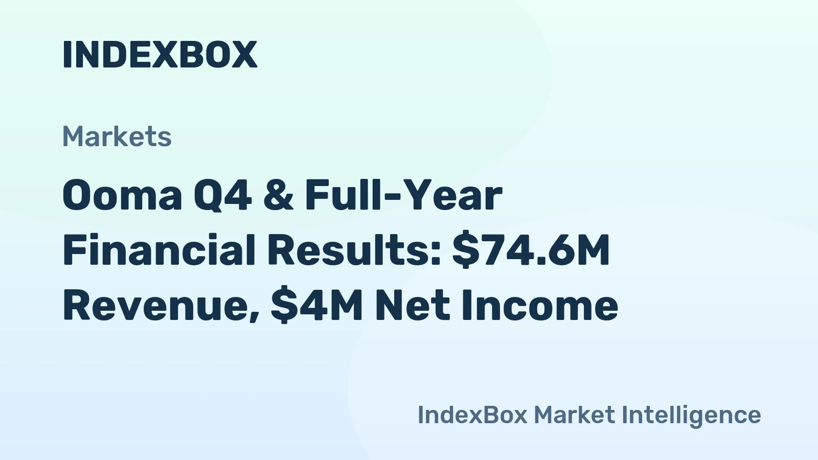 Ooma Q4 & Full-Year Financial Results: $74.6M Revenue, $4M Net Income