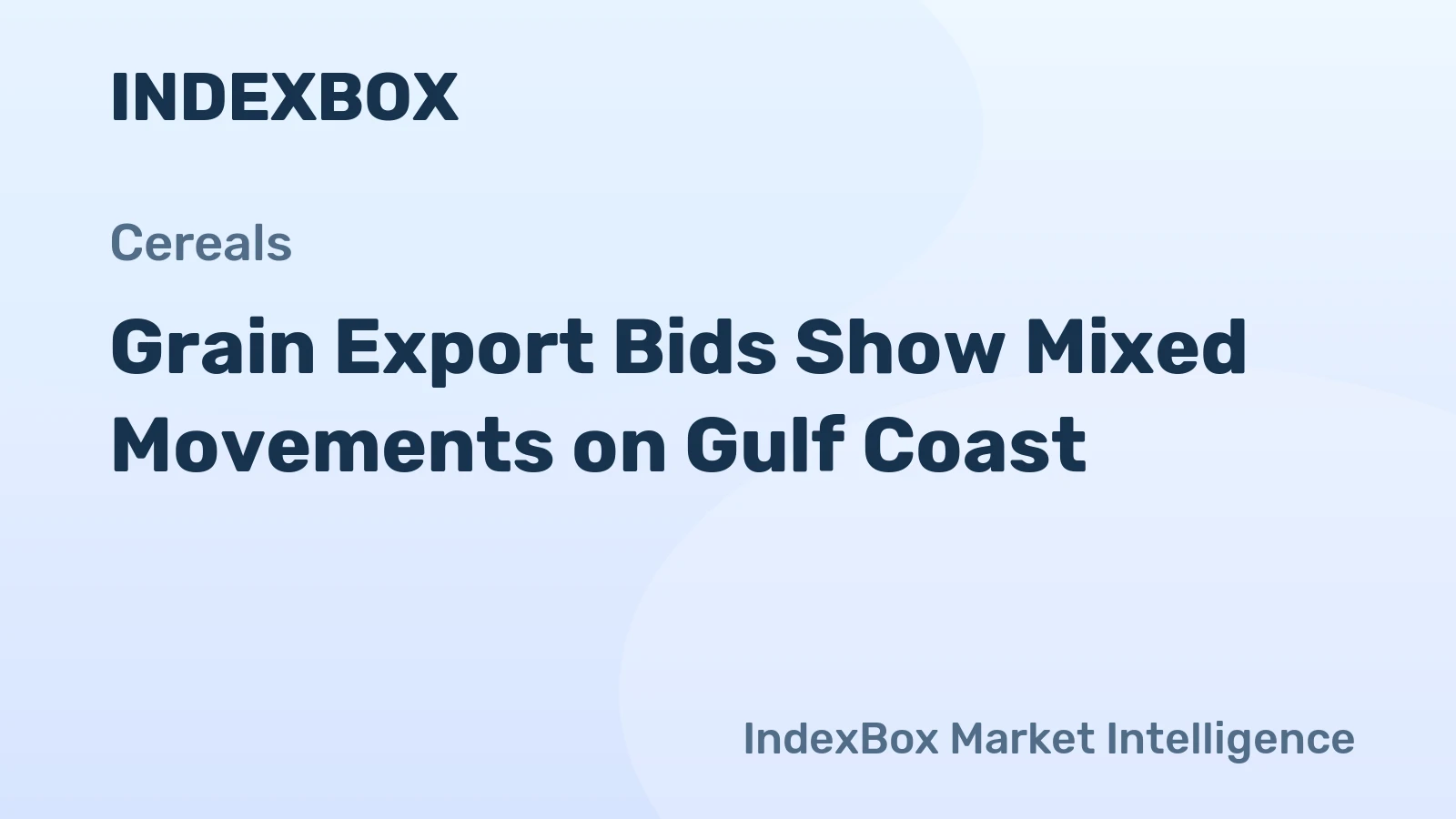 Grain Export Bids Show Mixed Movements on Gulf Coast
