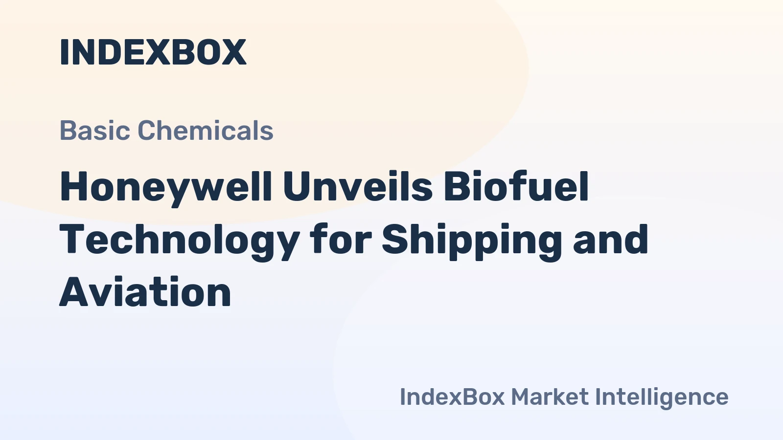 Honeywell Unveils Biofuel Technology for Shipping and Aviation