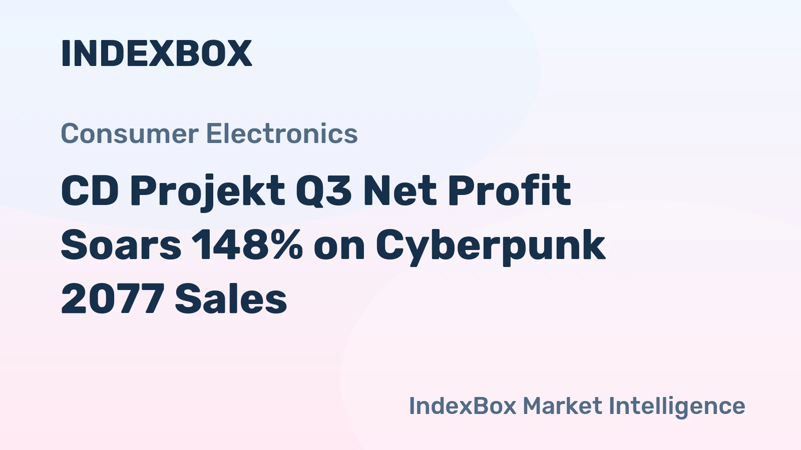CD Projekt Q3 Net Profit Soars 148% on Cyberpunk 2077 Sales