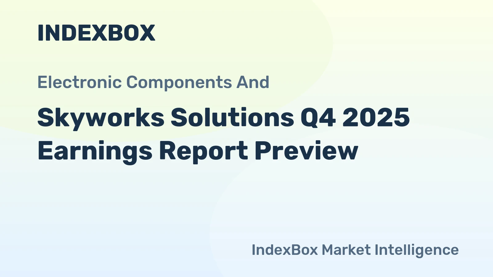 Skyworks Solutions Q4 2025 Earnings Report Preview