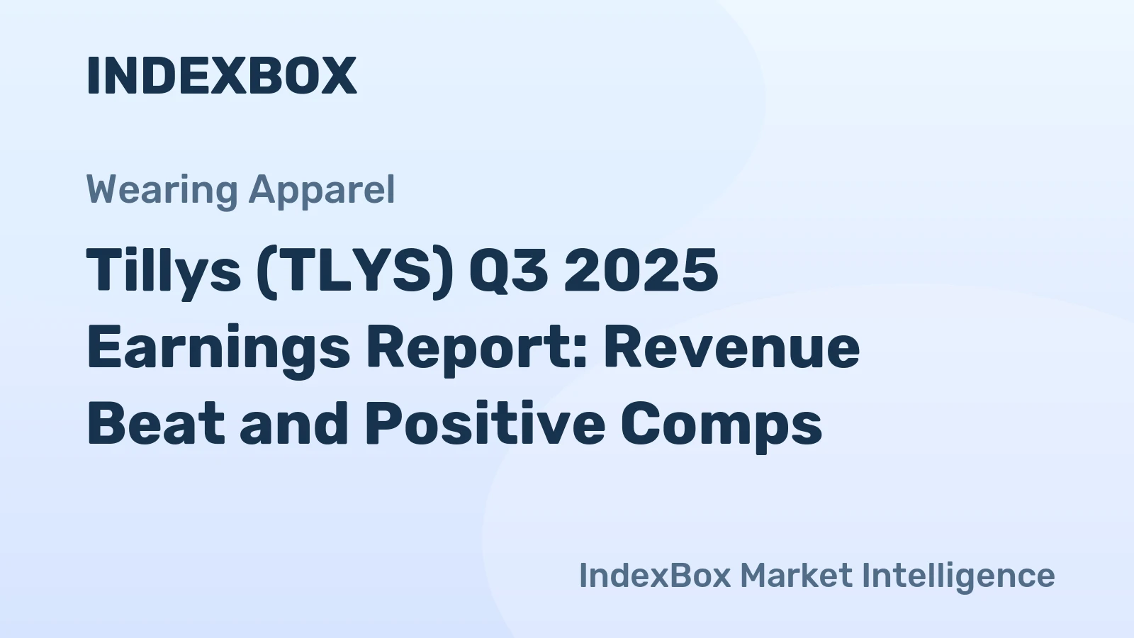 Tillys (TLYS) Q3 2025 Earnings Report: Revenue Beat and Positive Comps