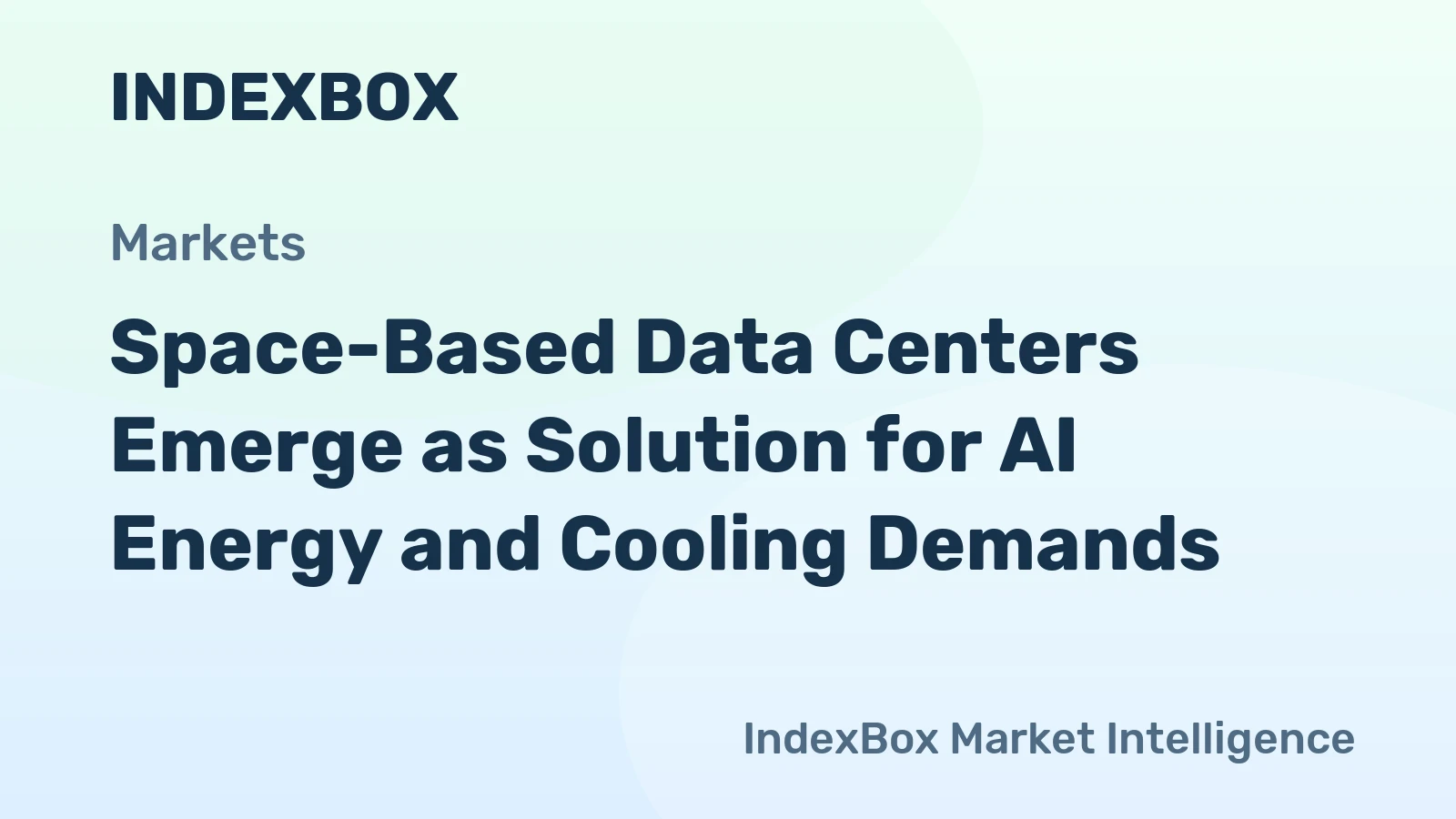 Space-Based Data Centers Emerge as Solution for AI Energy and Cooling Demands