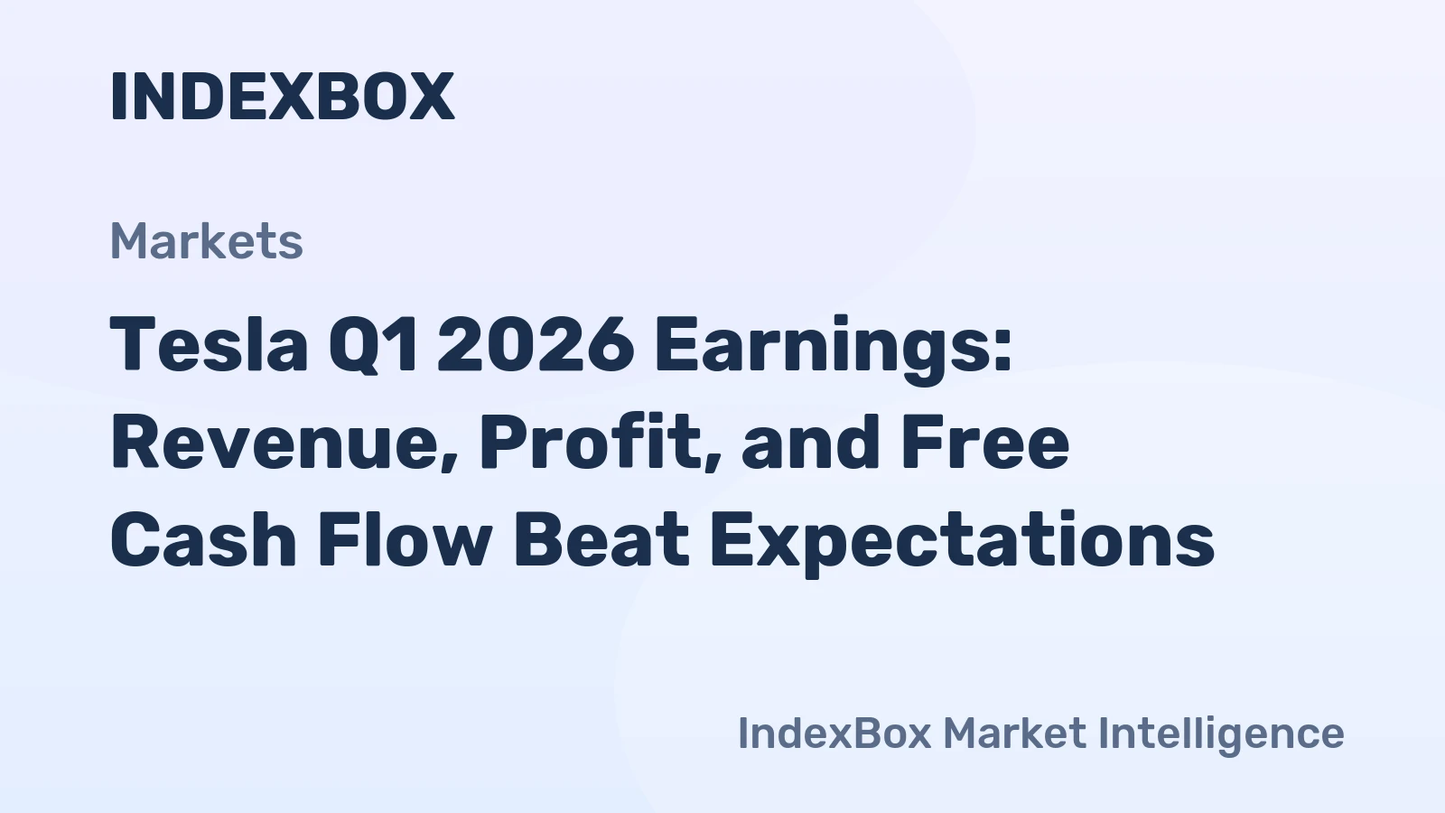 Tesla Q1 2026 Earnings: Revenue, Profit, and Free Cash Flow Beat Expectations