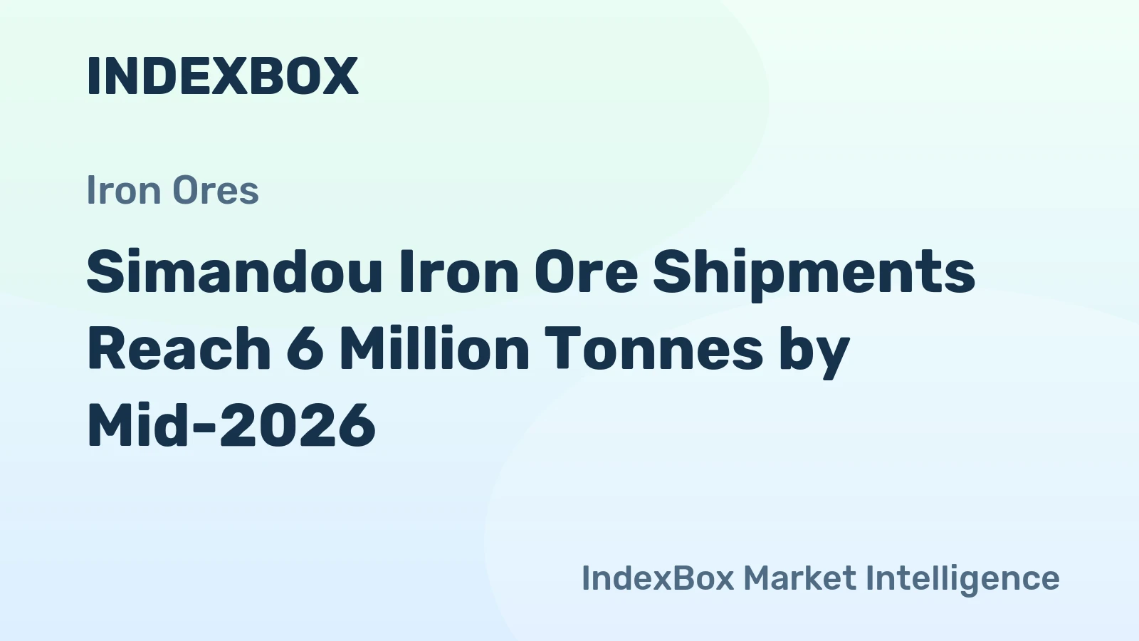 Simandou Iron Ore Shipments Reach 6 Million Tonnes by Mid-2026