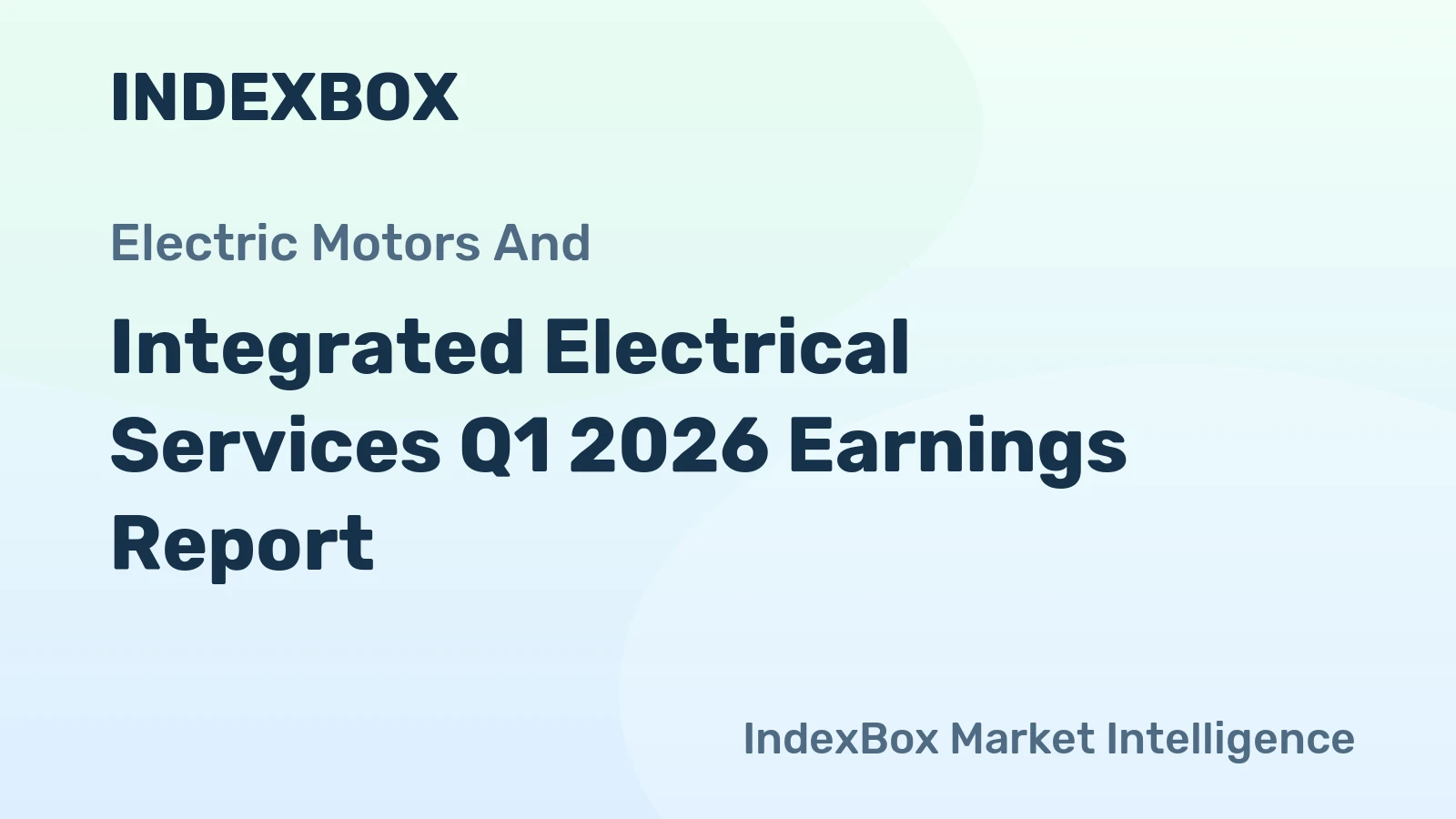 Integrated Electrical Services Q1 2026 Earnings Report