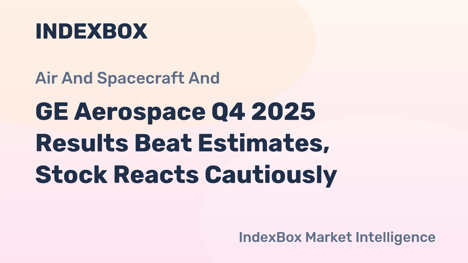 GE Aerospace Q4 2025 Results Beat Estimates, Stock Reacts Cautiously