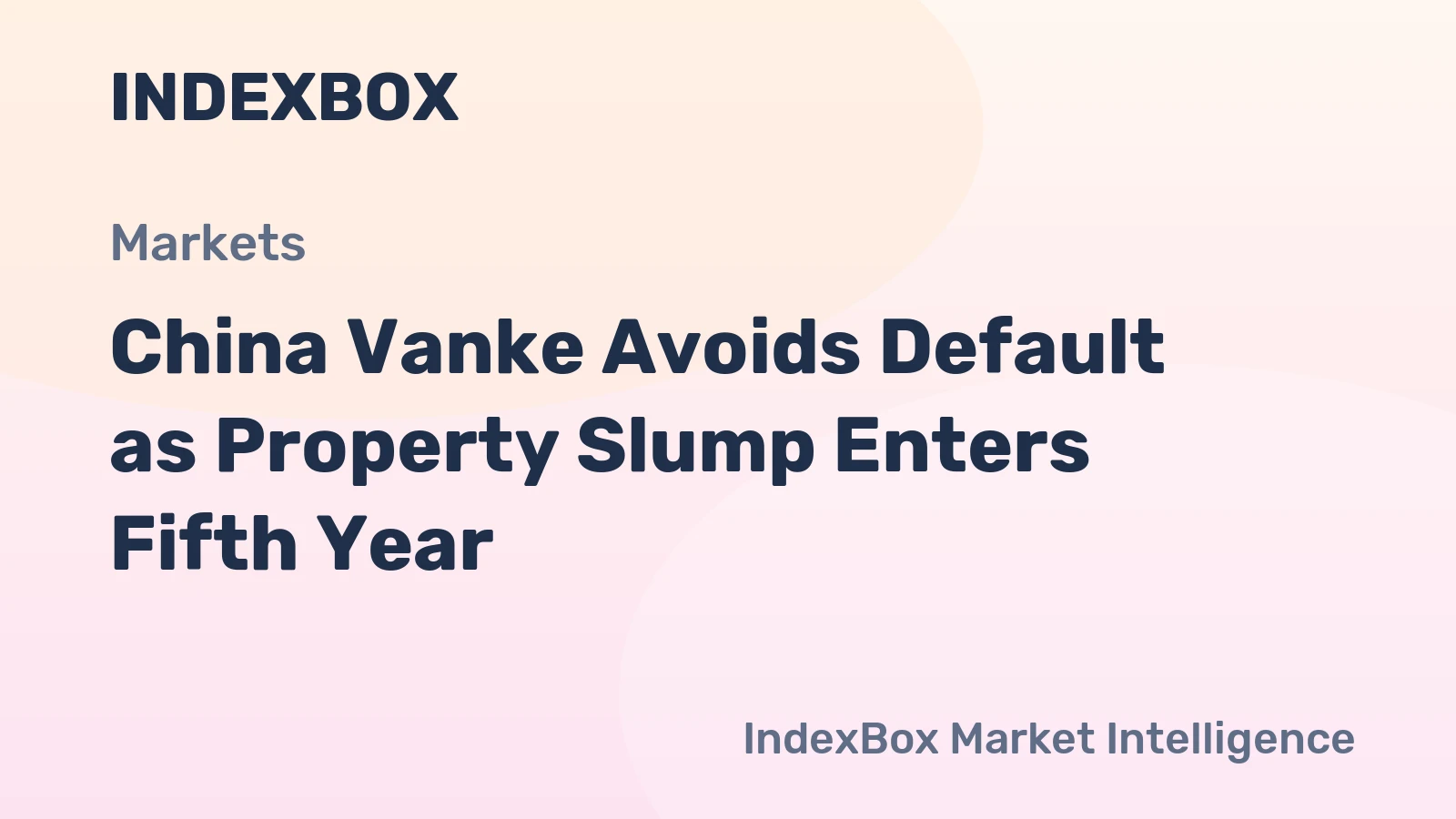 China Vanke Avoids Default as Property Slump Enters Fifth Year