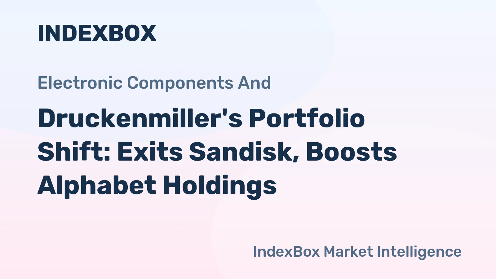 Druckenmiller's Portfolio Shift: Exits Sandisk, Boosts Alphabet Holdings