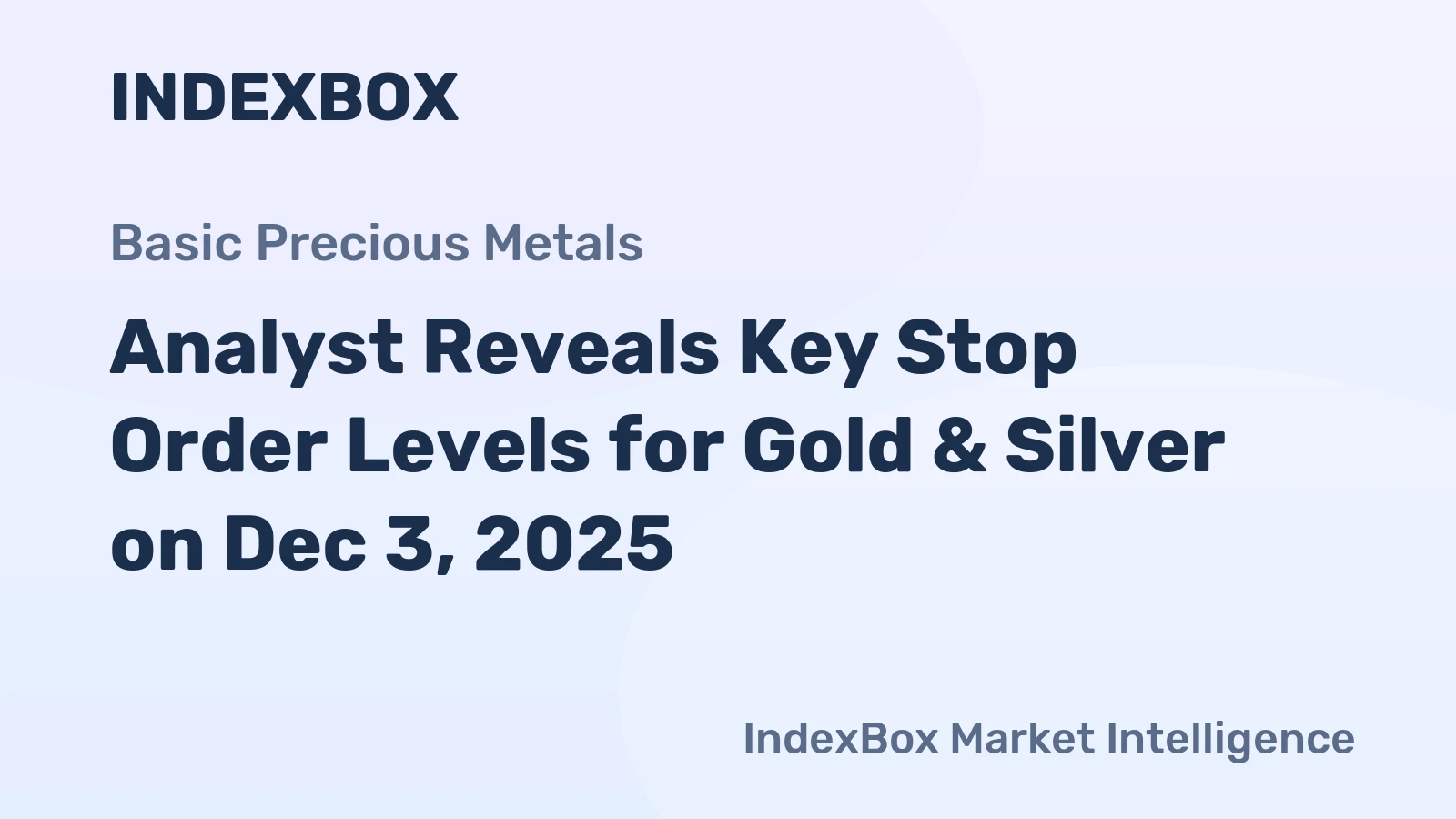 Analyst Reveals Key Stop Order Levels for Gold & Silver on Dec 3, 2025