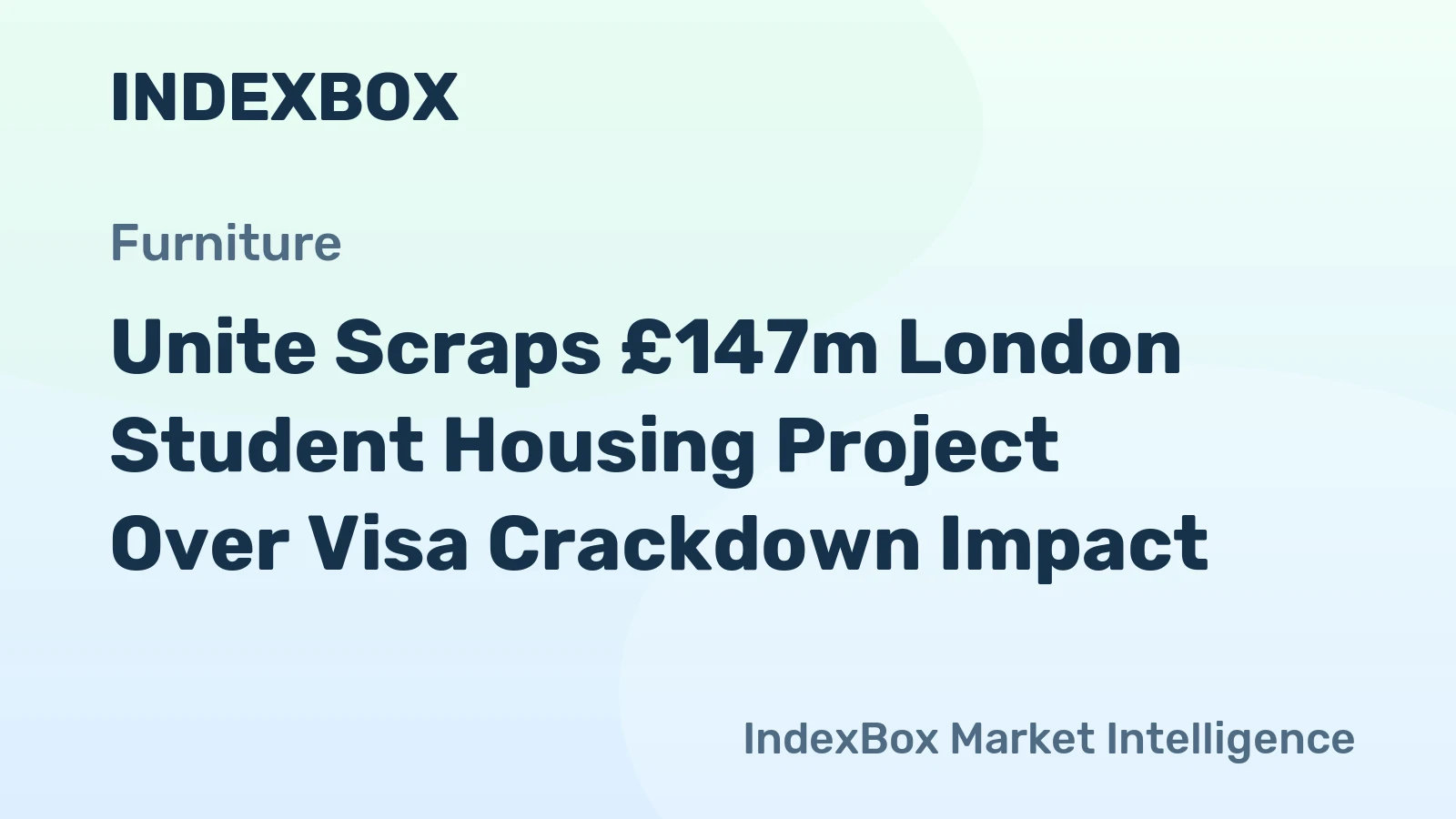 Unite Scraps £147m London Student Housing Project Over Visa Crackdown Impact