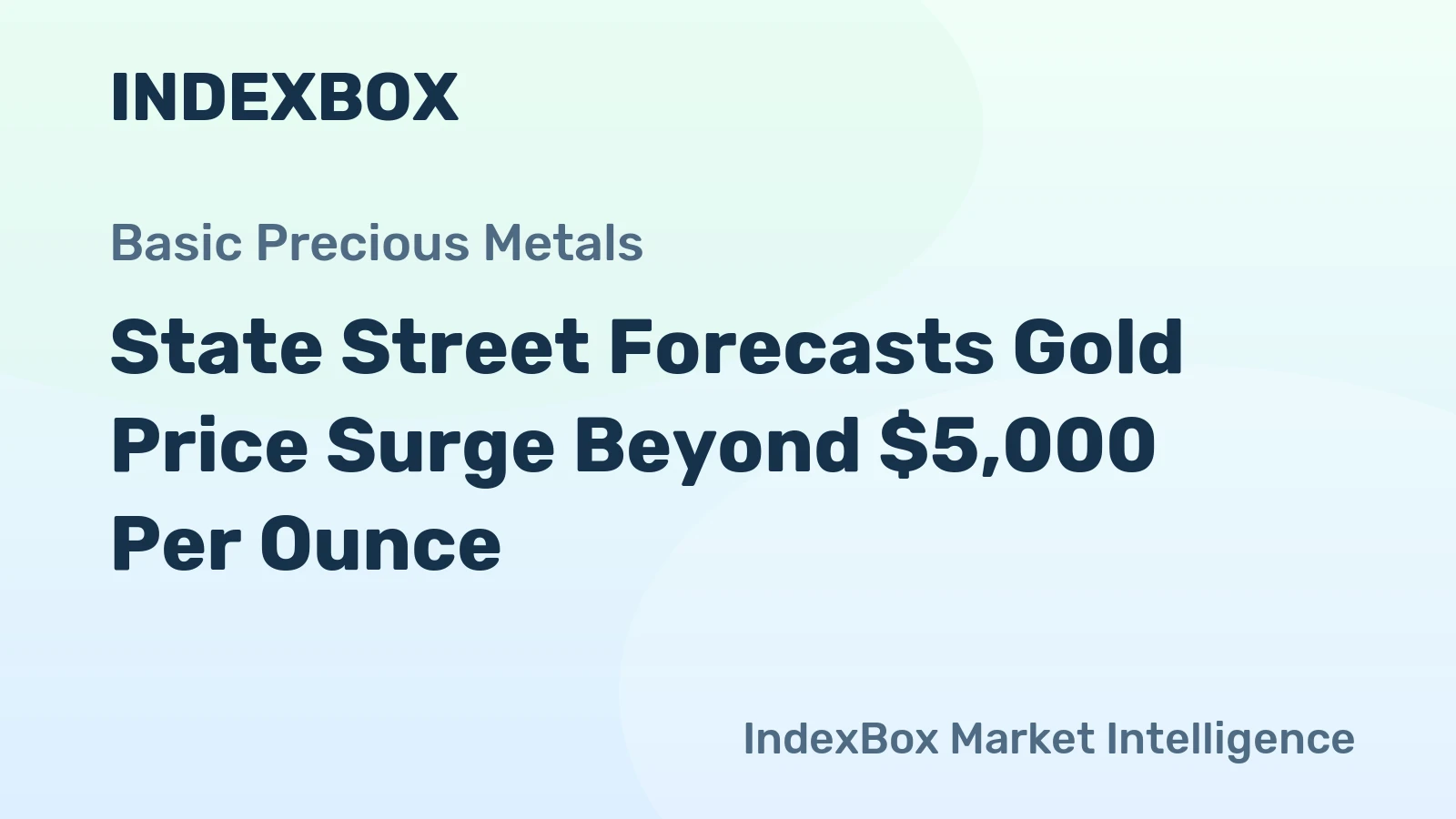 State Street Forecasts Gold Price Surge Beyond $5,000 Per Ounce