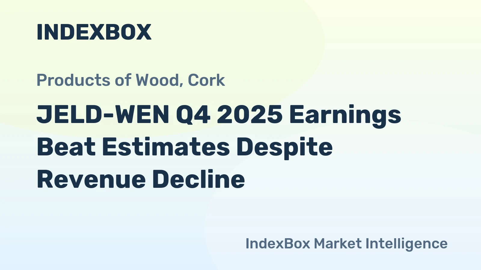 JELD-WEN Q4 2025 Earnings Beat Estimates Despite Revenue Decline