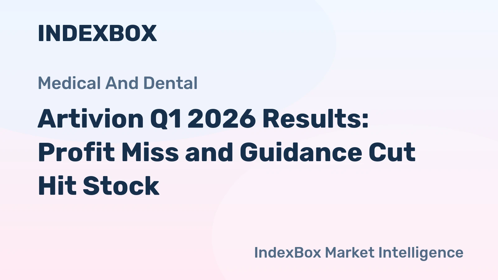 Artivion Q1 2026 Results: Profit Miss and Guidance Cut Hit Stock