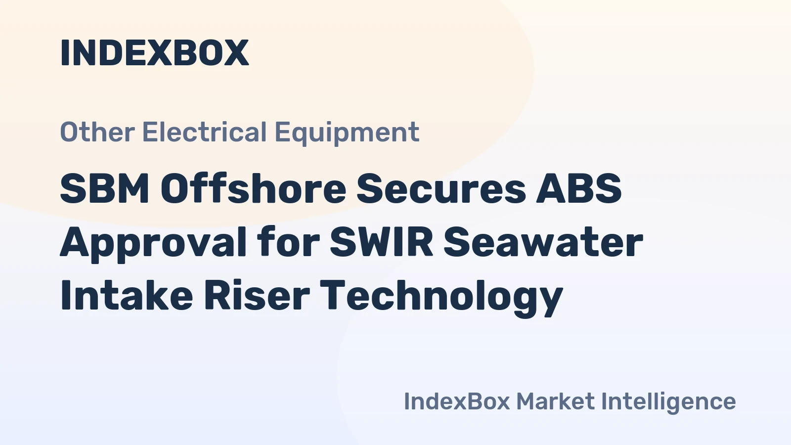 SBM Offshore Secures ABS Approval for SWIR Seawater Intake Riser Technology