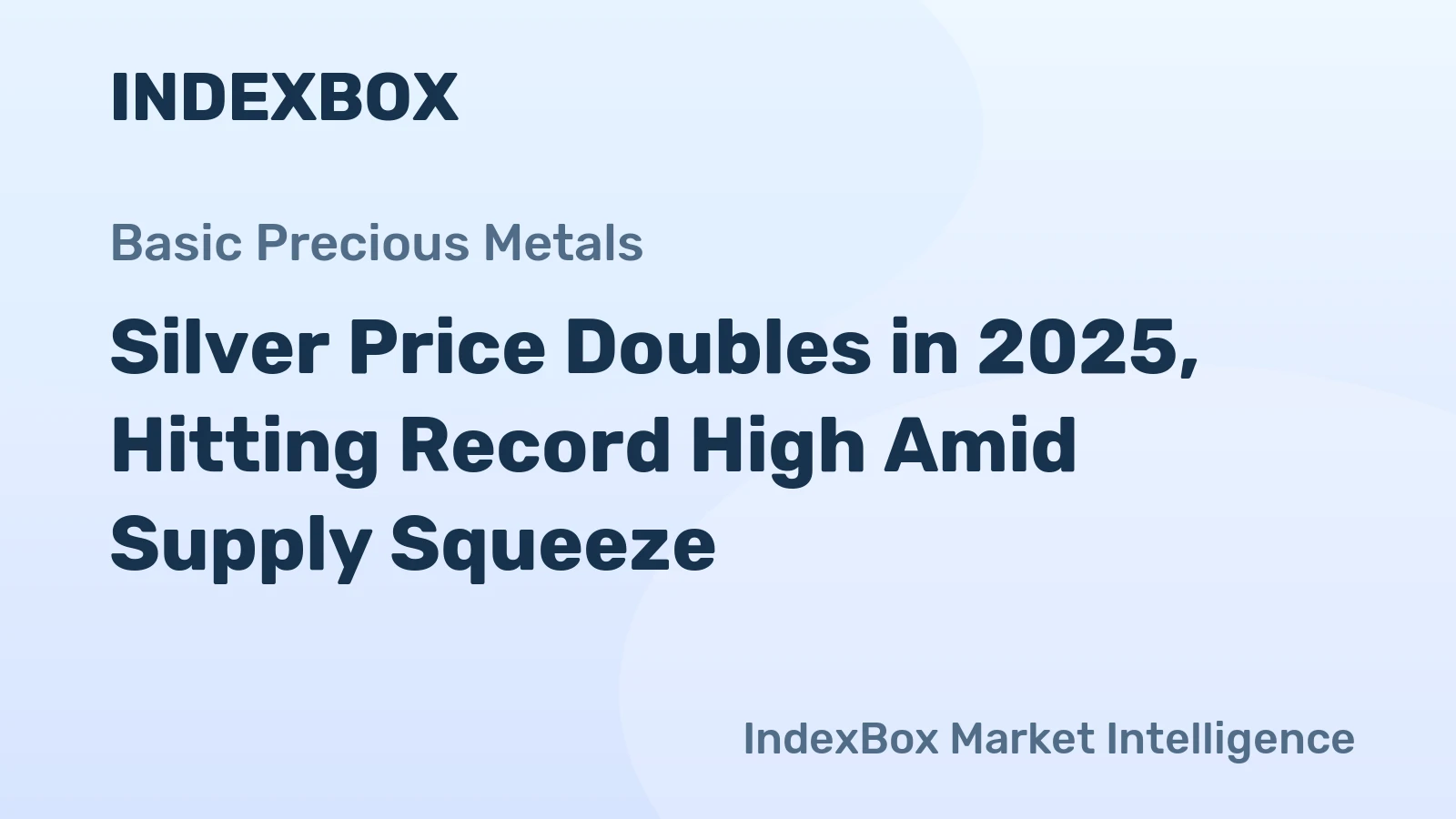 Silver Price Doubles in 2025, Hitting Record High Amid Supply Squeeze