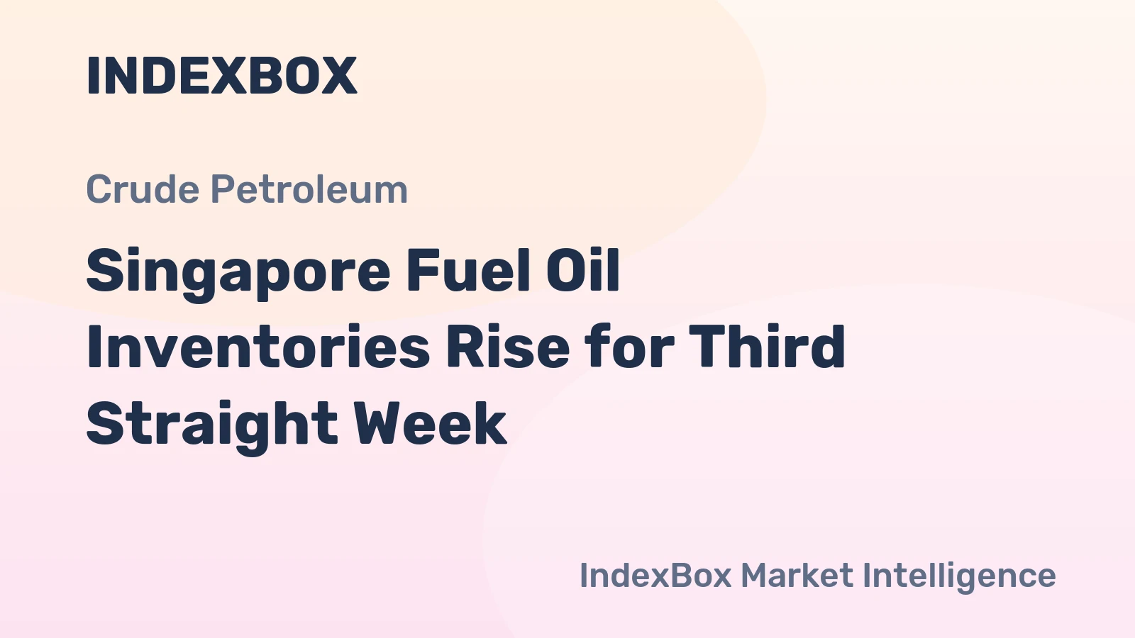Singapore Fuel Oil Inventories Rise for Third Straight Week