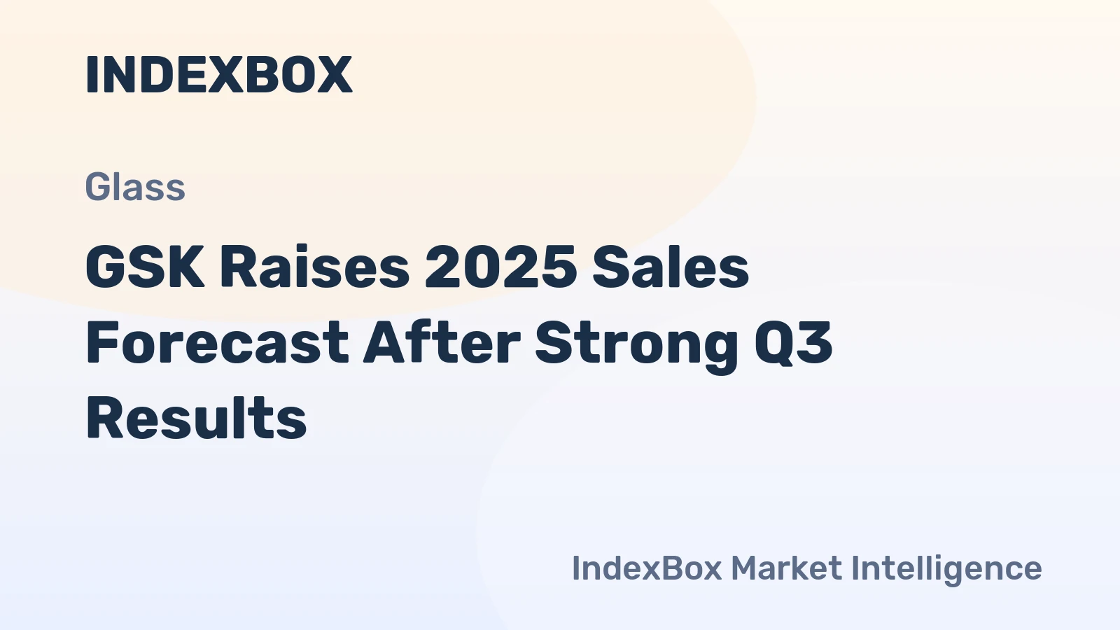 GSK Raises 2025 Sales Forecast After Strong Q3 Results