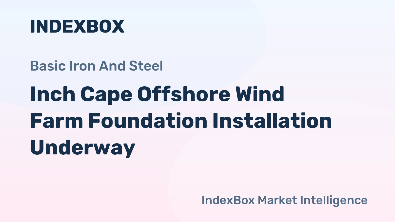 Inch Cape Offshore Wind Farm Foundation Installation Underway