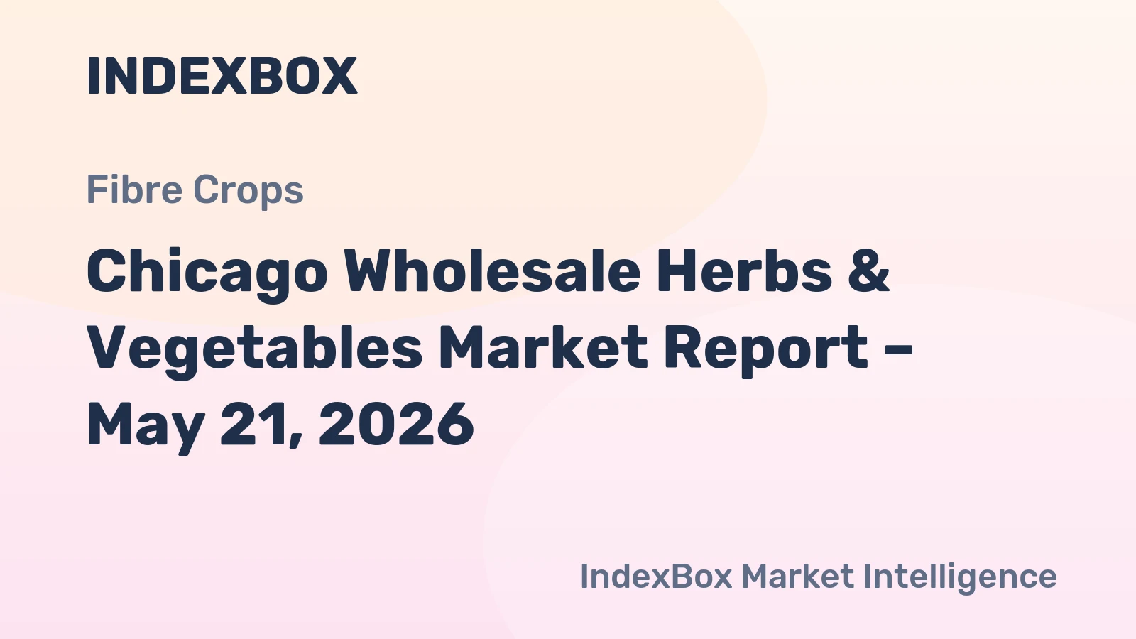 Chicago Wholesale Herbs & Vegetables Market Report – May 21, 2026