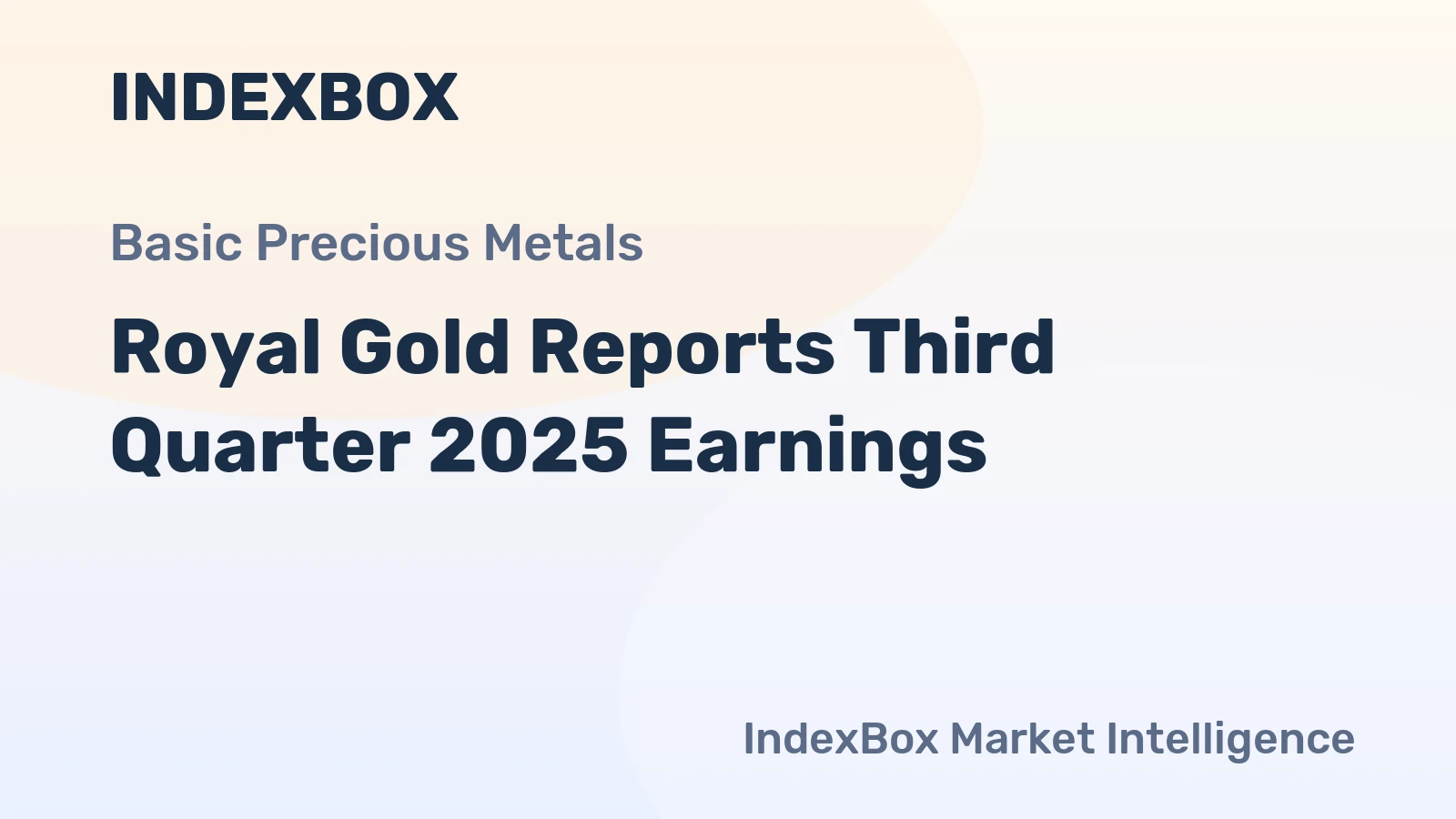 Royal Gold Reports Third Quarter 2025 Earnings