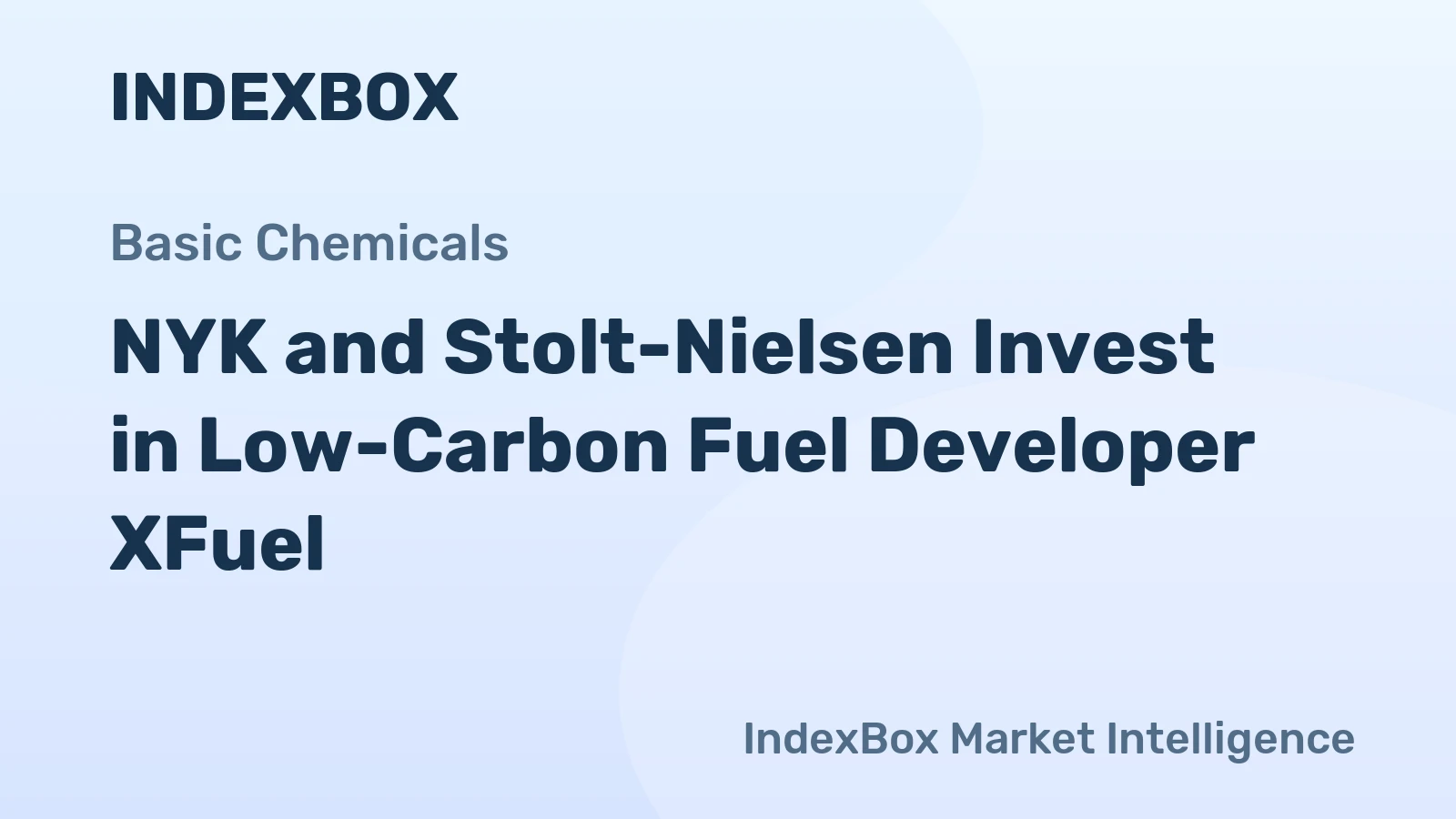 NYK and Stolt-Nielsen Invest in Low-Carbon Fuel Developer XFuel