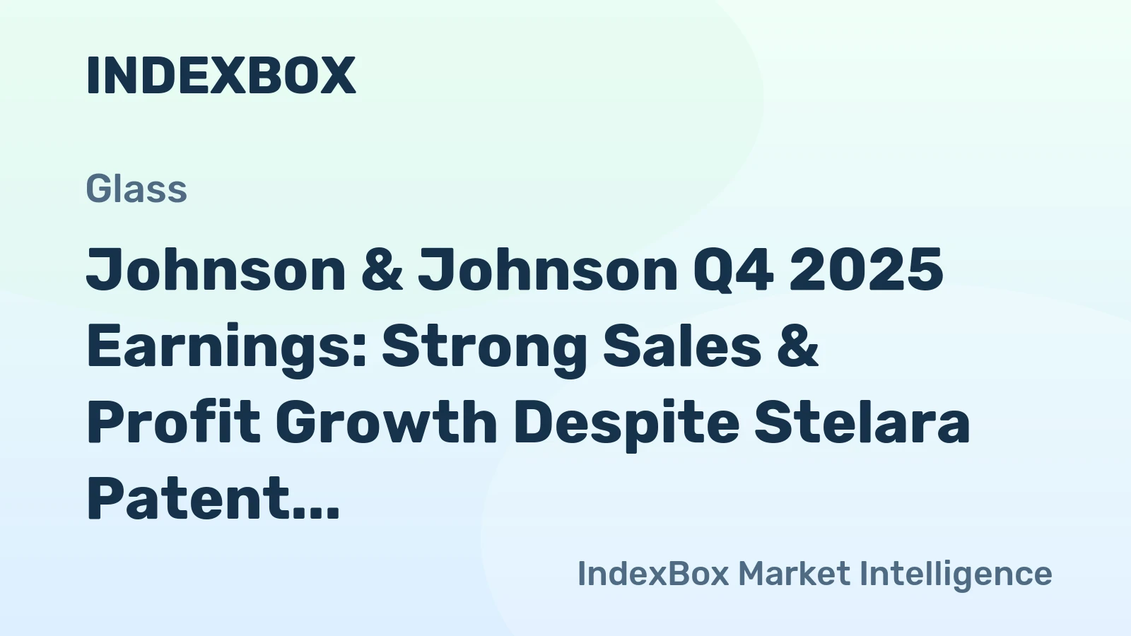 Johnson & Johnson Q4 2025 Earnings: Strong Sales & Profit Growth Despite Stelara Patent Loss