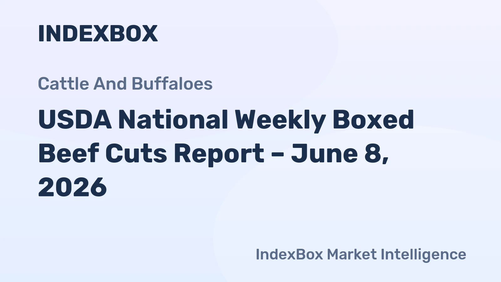 USDA National Weekly Boxed Beef Cuts Report – June 8, 2026