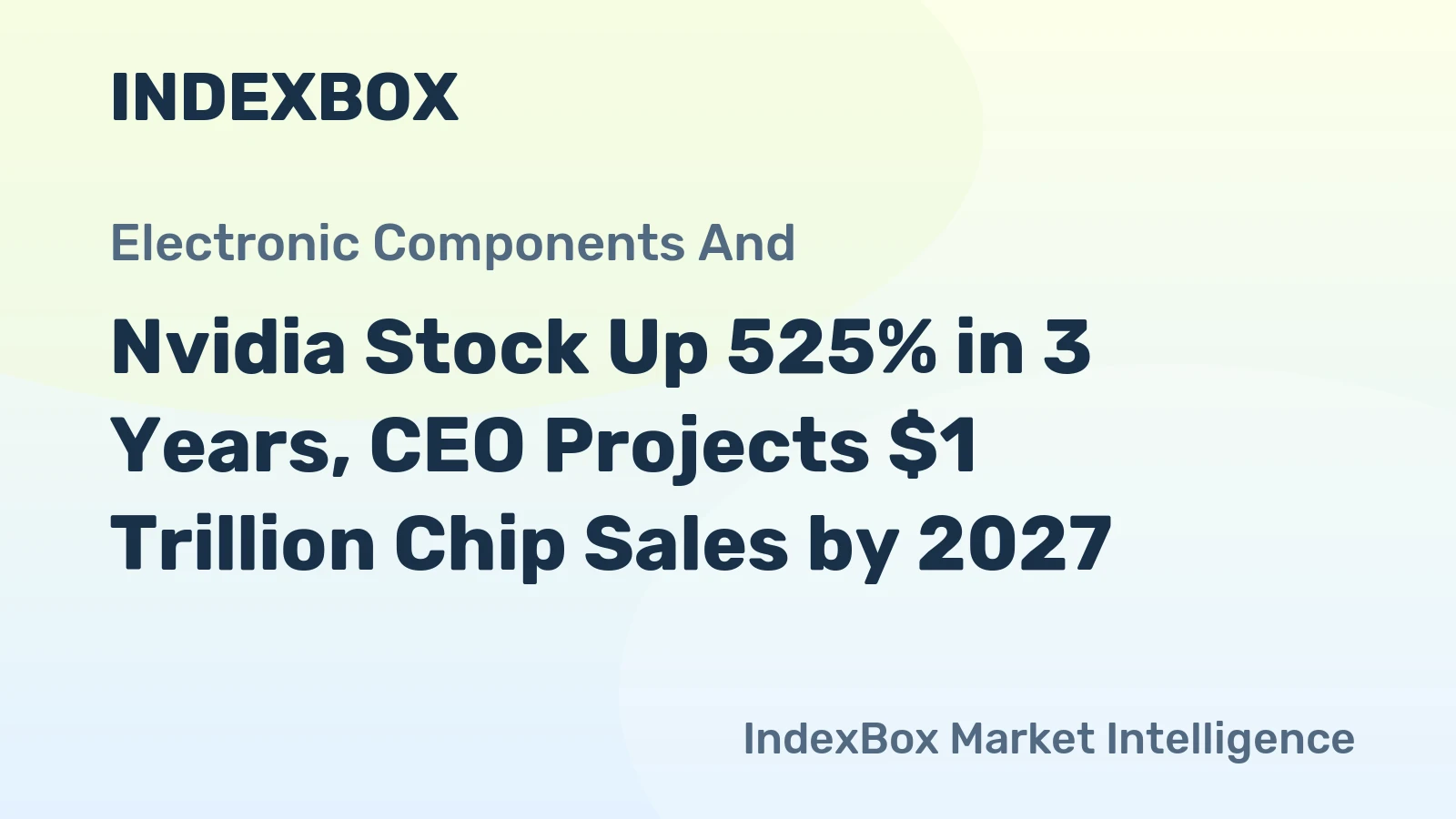 Nvidia Stock Up 525% in 3 Years, CEO Projects $1 Trillion Chip Sales by 2027