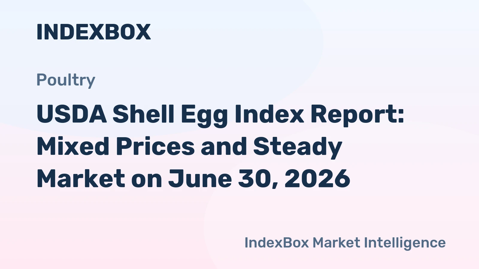 USDA Shell Egg Index Report: Mixed Prices and Steady Market on June 30, 2026